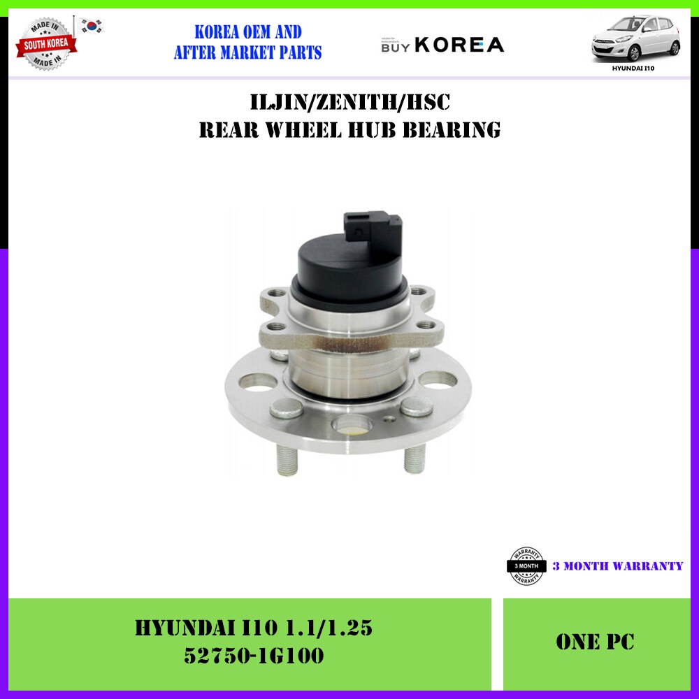 Hyundai I10 1.1/1.25 Rear Korea Aftermarket Wheel Hub Bearing 1pc ...