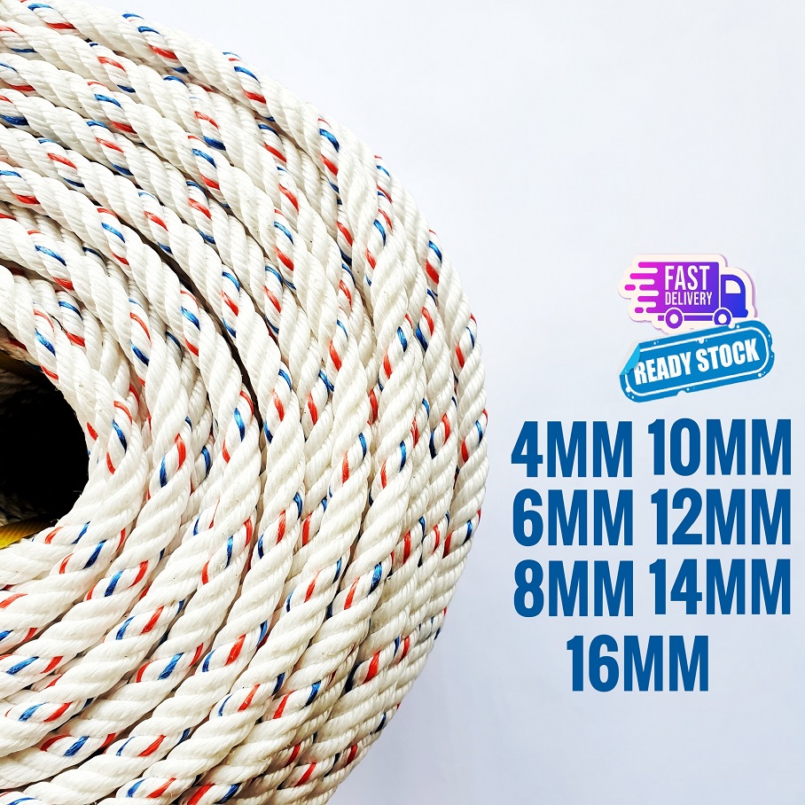 🔥READY STOCK🔥 POLYPROPYLENE ROPE / PP ROPE / P.P. ROPE / TALI LEMBU ...