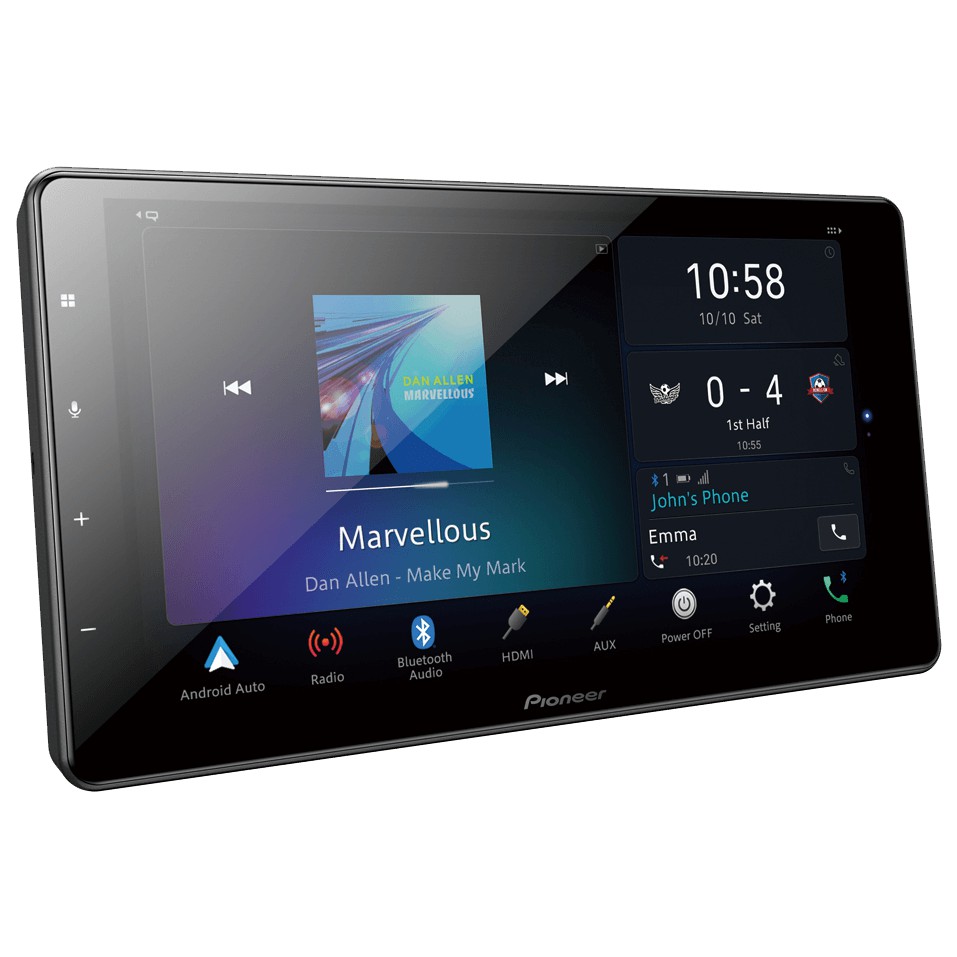 PIONEER DMH-ZS9350BT 9" MODULAR HI-RES AUDIO AV RECEIVER WITH WIRELESS APPLE CARPLAY AND ANDROID ...