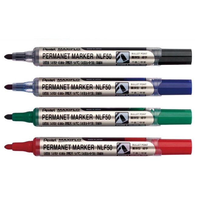 PENTEL Flying Dragon RoHS MAXIFLO Round Tip Straight Liquid Back ...