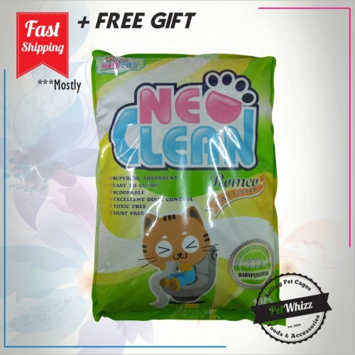PASIR KUCING NEO CLEAN 10L- BABY POWDER ( 1 UNIT ) | Shopee Malaysia