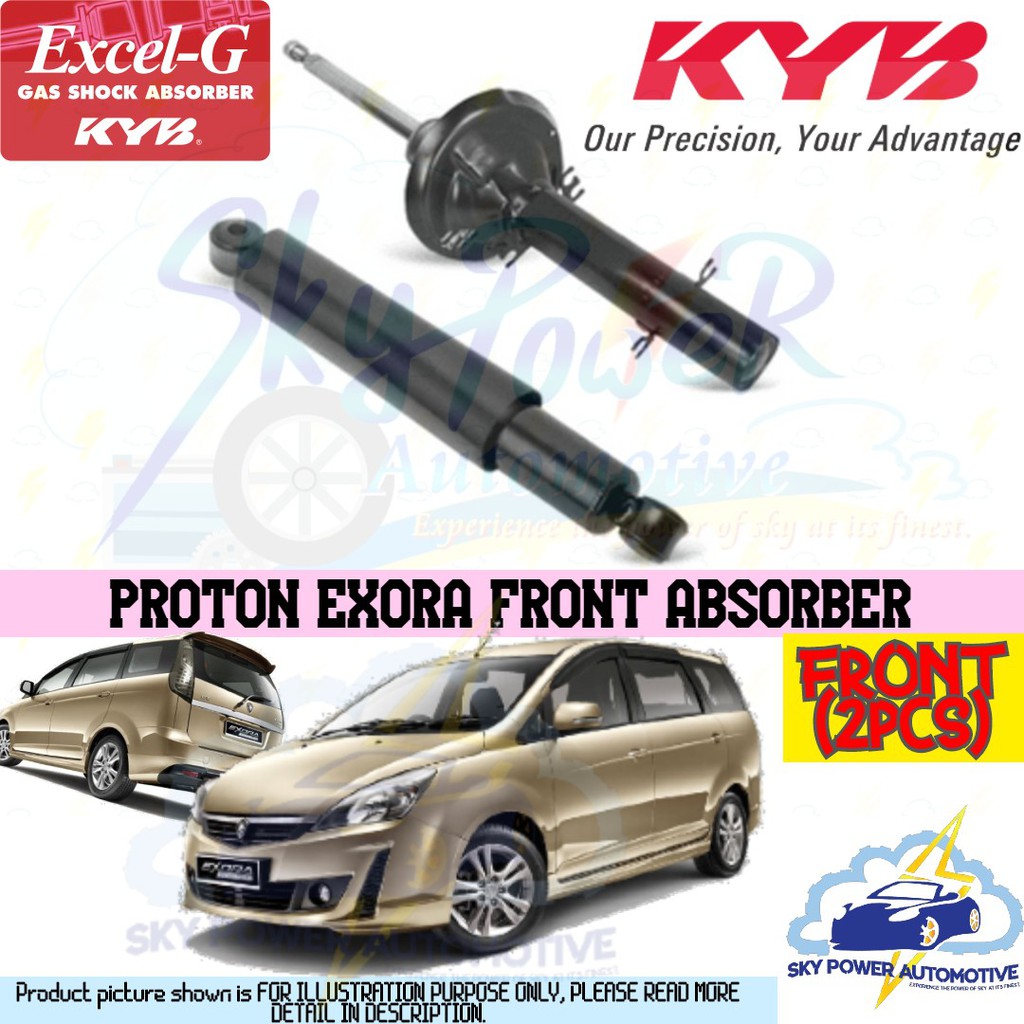 PROTON EXORA (P620A/C) KAYABA (KYB) EXCEL-G GAS SHOCK ABSORBER (FRONT 2PCS) | Shopee Malaysia