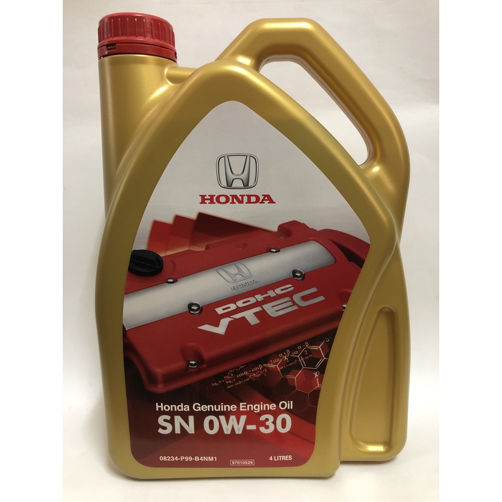 Honda Genuine 0W-30 API SN Engine Oil (4L) ORIGINAL | Shopee Malaysia