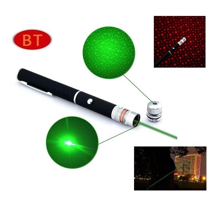 Star Cap High Power Laser Pointer Pen 2in1 5mw(batteries included ...