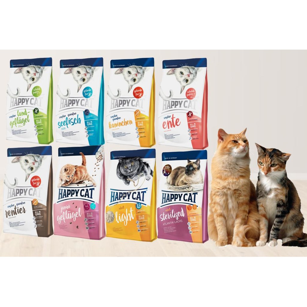 Happy Cat Sensitive/Grainfree Series- 3 Flavors (300g) | Shopee Malaysia