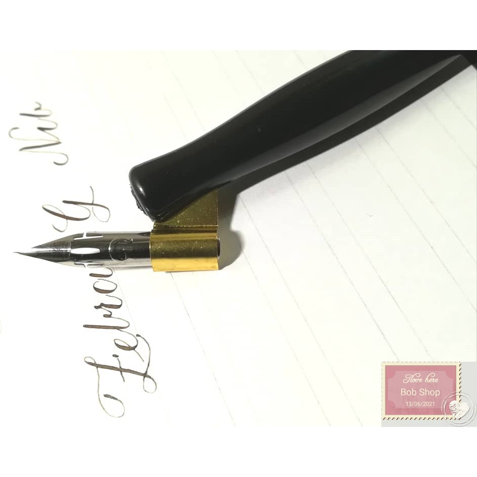 Zebra G Nib with Copperplate Calligraphy Oblique Dip Pen Holder ...