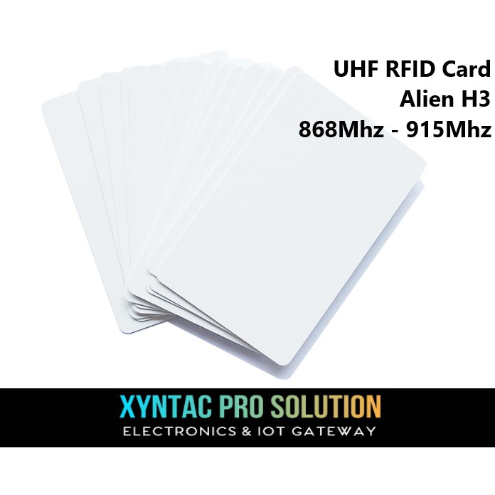 UHF Alien H3 RFID Access Card (Read & Write) 868Mhz-915Mhz Long Range ...