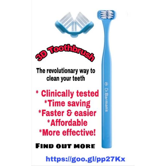 *LOWEST PROMO* GENUINE 4 Free 1 Dr Barman superbrush 3 sided berus Gigi ...