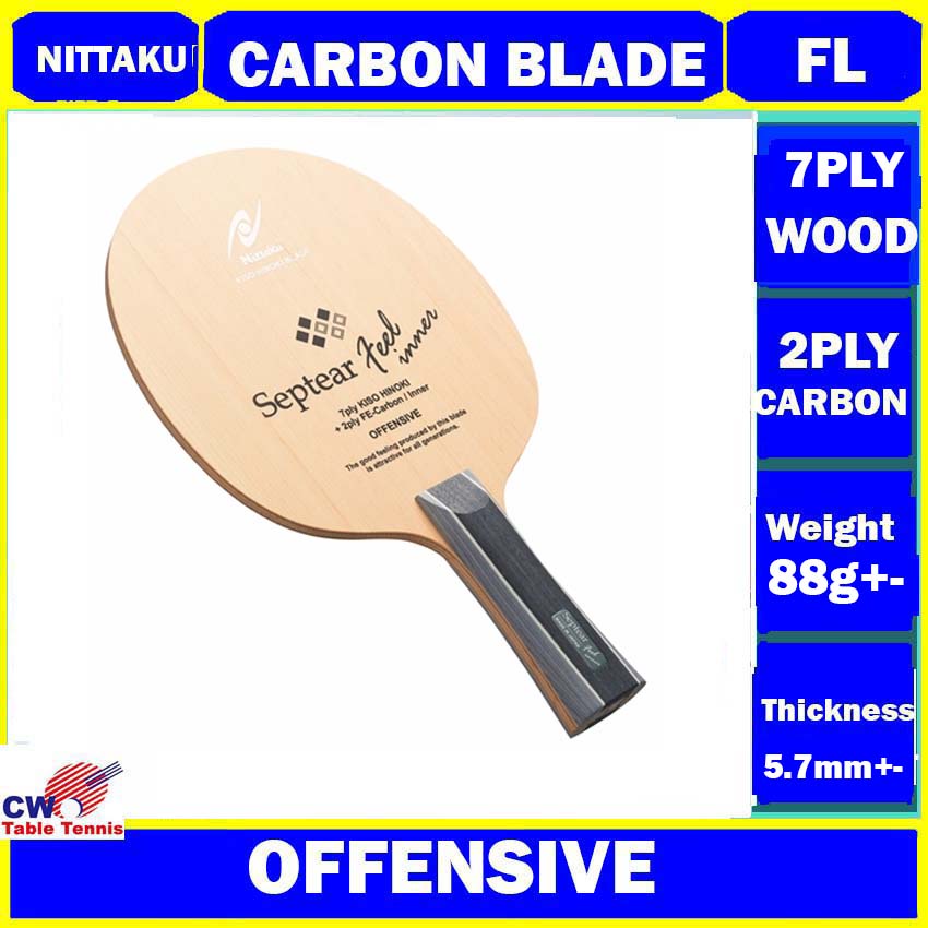 Nittaku Septear Feel Inner - Offensive Table Tennis Blade PINGPONG KAYU ping pong bat table ...