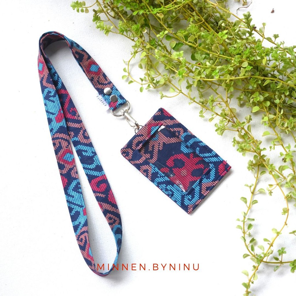 Batik Id Card Holder - One Face Lanyard Set (bc-55) | Shopee Malaysia
