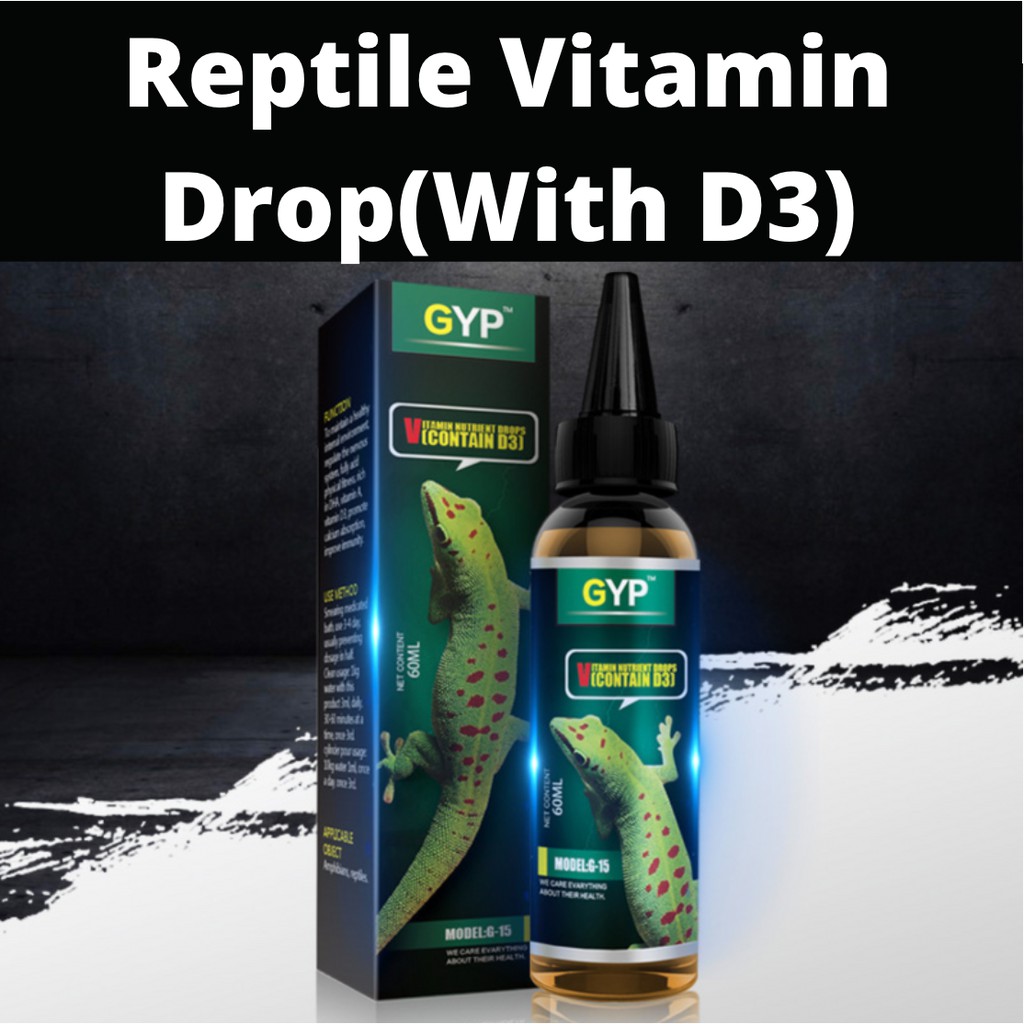Reptile Vitamin Spray With D3（爬宠维生素含D3）Tortoise Gecko 陆龟 蜥蜴 | Shopee ...