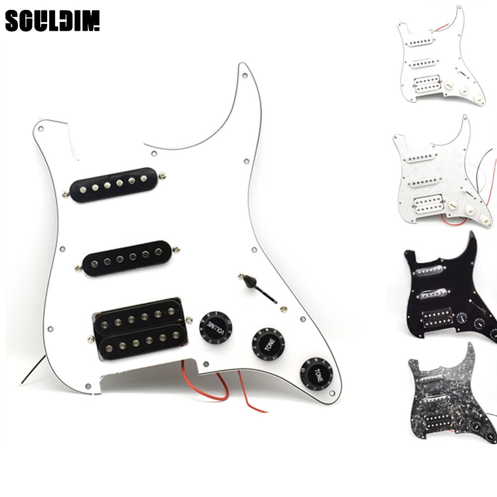 SSH Loaded Prewired Electric Guitar Pickguard Set Pickups For FD ST ...