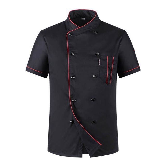 Unisex Short Sleeve Uniform Chef Jacket Hotel Kitchen Restaurant ...