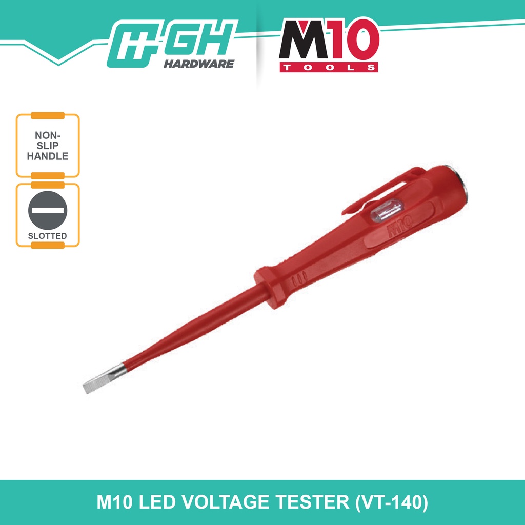 [ GH HARDWARE ] M10 LED Voltage Tester VT-140 ( LED Test Pen ) 1 pcs ...