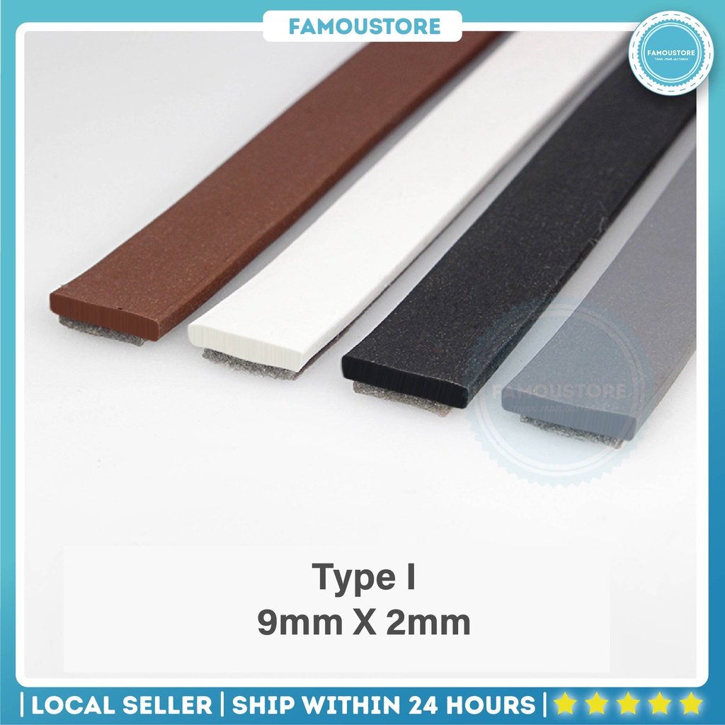 3M Tape Window Door Rubber Seal Strip Sound proof Weather Proof Bottom Gap Filler Penutup Lubang ...