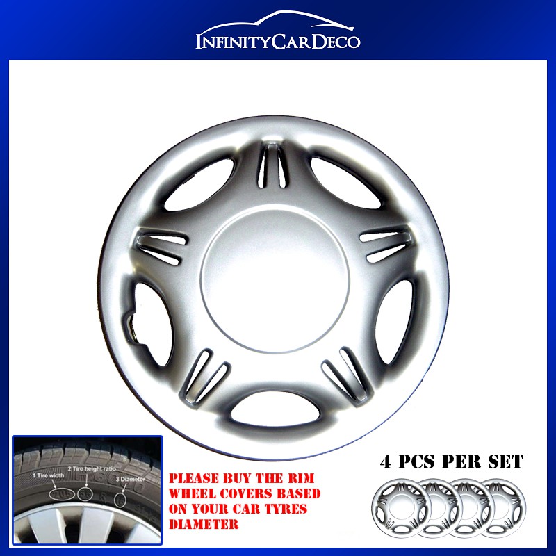 Proton Wira 13 Inch ABS Universal Wheel Cover Rim Center Hub Caps ...
