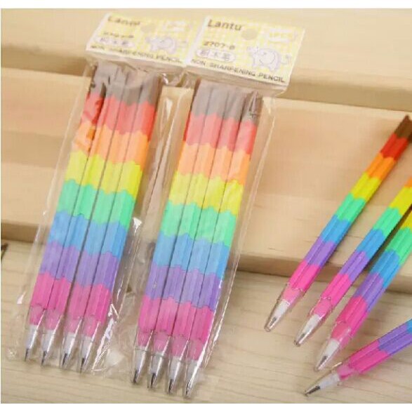 Colorful Building Block Pencil (4 pcs) | Shopee Malaysia