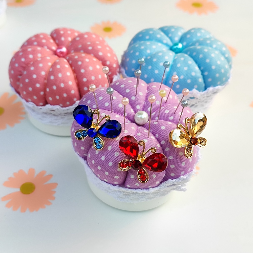 Beautiful Multi-Purpose Cushion Pins FREE Needle Pentul 1 Box | Shopee ...