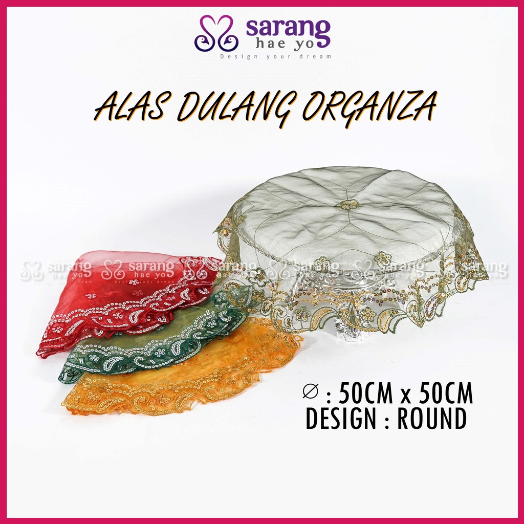 Alas Manik Organza Dulang Hantaran Kahwin Tunang Nikah Kain Organza ...