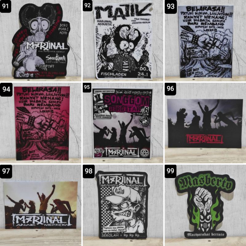 Marjinal Sticker (Vinyl Material) Part. 3 | Shopee Malaysia