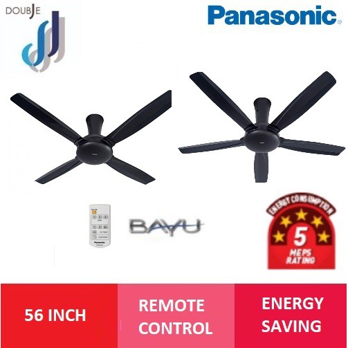 Panasonic Bayu 4/5 Remote Ceiling Fan FM14CZVBKH/FM14DZVBKH | Shopee ...