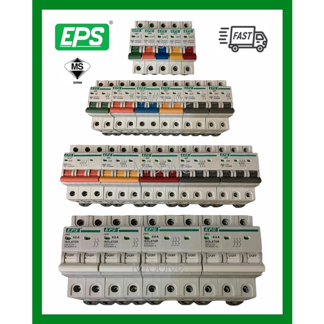 EPS (6A-63A/1P-2P-3P/MCB/ISOLATOR) | Shopee Malaysia