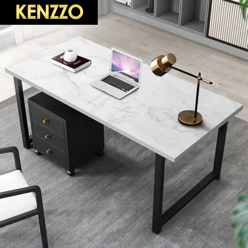 KENZZO :180CM EXTRA LARGE & STRONG MARBLE Texture Study Table/ Office ...