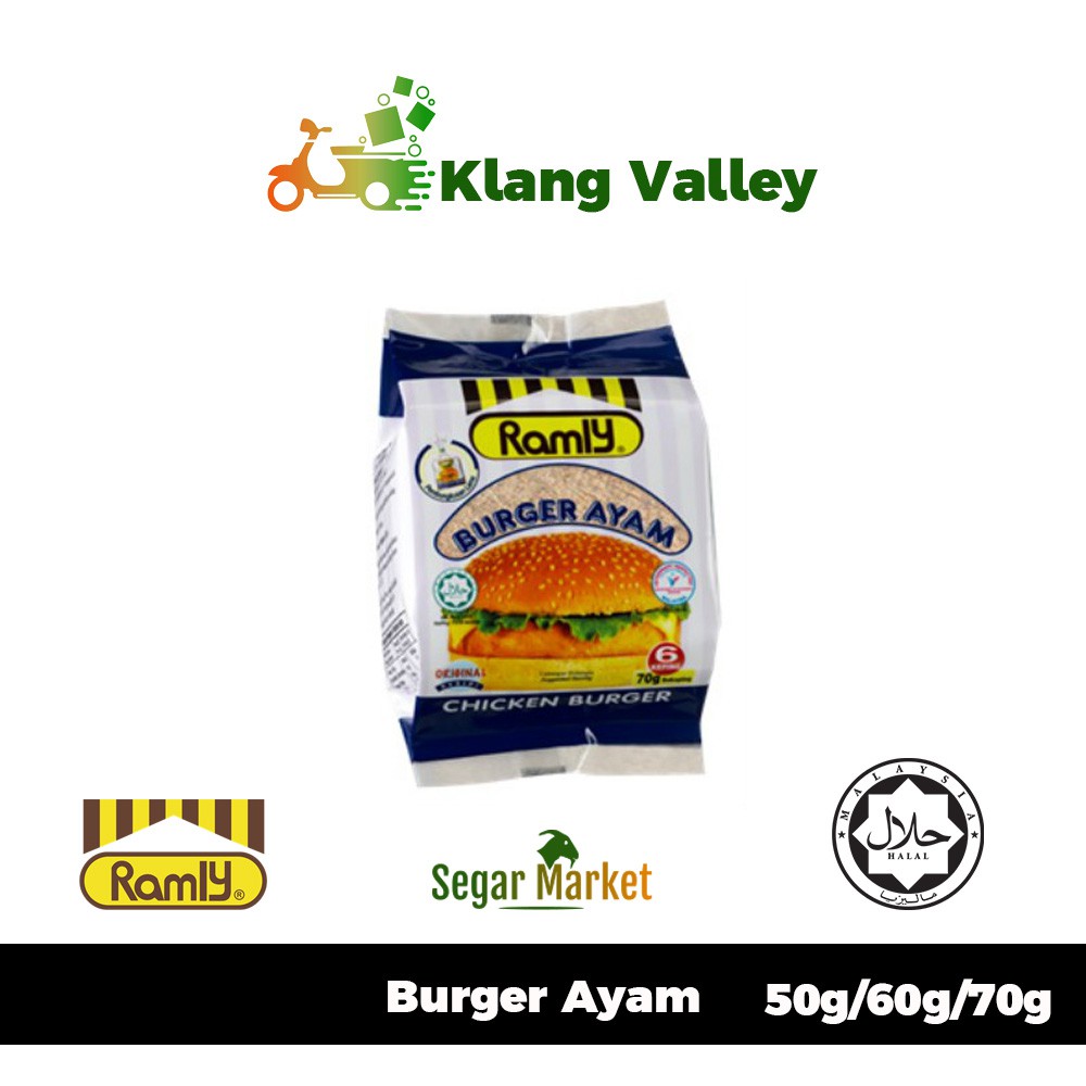 Original Burger Ayam Ramly / Ramly Chicken Burger - 300g/360g/420g ...
