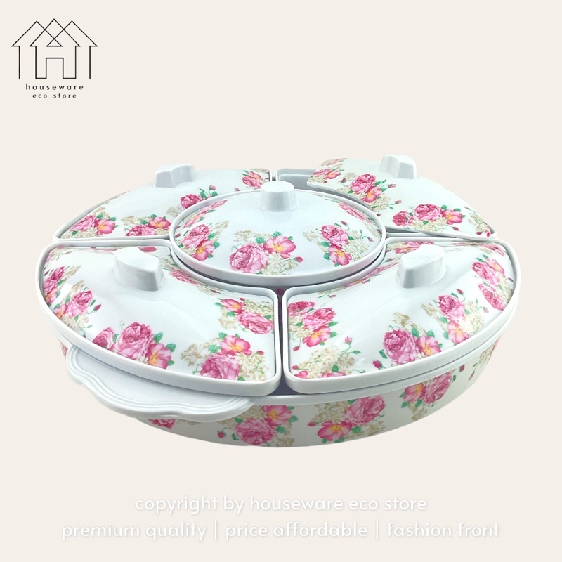 Melamine Party Serving Set Buffet Set / Round Buffet / Bekas Bulat ...