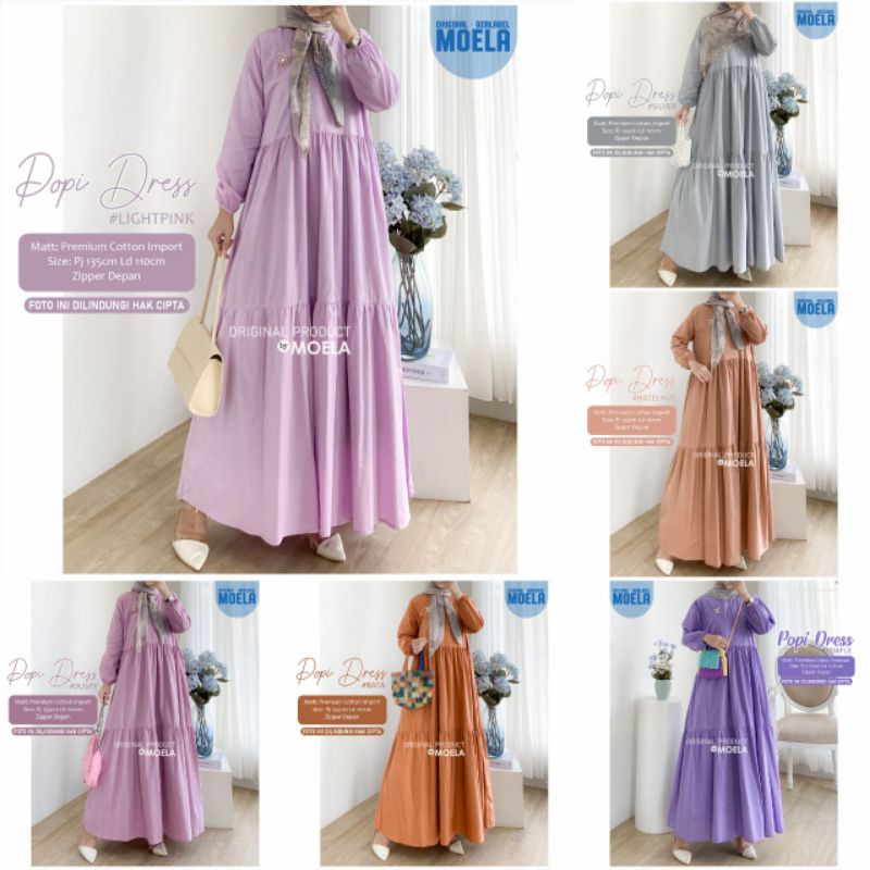 KATUN Popi Dress Premium Dress MAXY Dress POLOS Dress ZIPPER Front ...