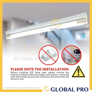 [FULL SET] 2FT 4FT T8 Led Tube Light Lampu Kalimantang LED Set Lampu Panjang LED Ceiling Light ...