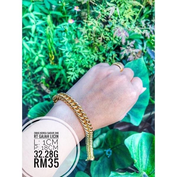 EMAS KOREA SADUR 24K RT GAJAH LICIN | Shopee Malaysia