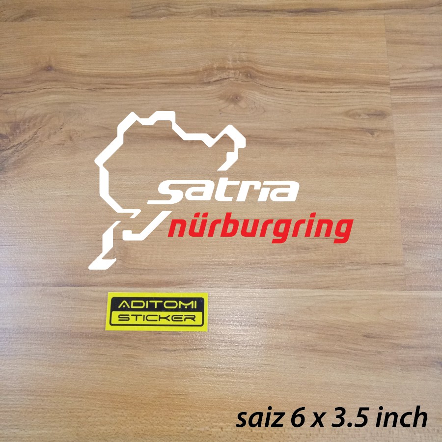 Proton Satria v2 Nurburgring Circuit diecut sticker | Shopee Malaysia