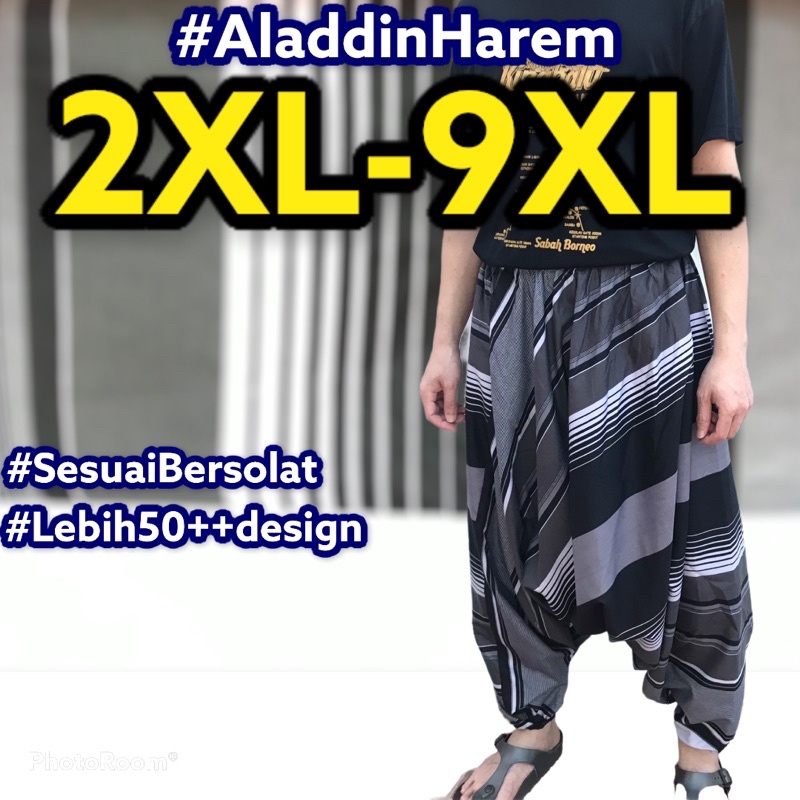 HAREM PANTS Seluar Pelikat Cawat Labuh seluar ali baba seluar aladdin ...