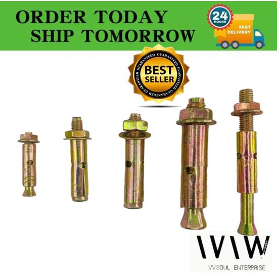 Wall Plug Besi /Sleeve Anchor Metal Wall Plug /Sleeve Anchor Expansion ...