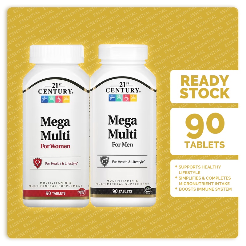 [Ready Stock] 21st Century Mega Multi Multivitamin & Multimineral 90 ...