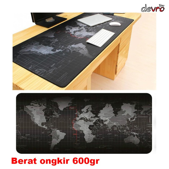 Mousepad Gaming Mouse Pad World Map Motif 30 x 70 cm | Shopee Malaysia