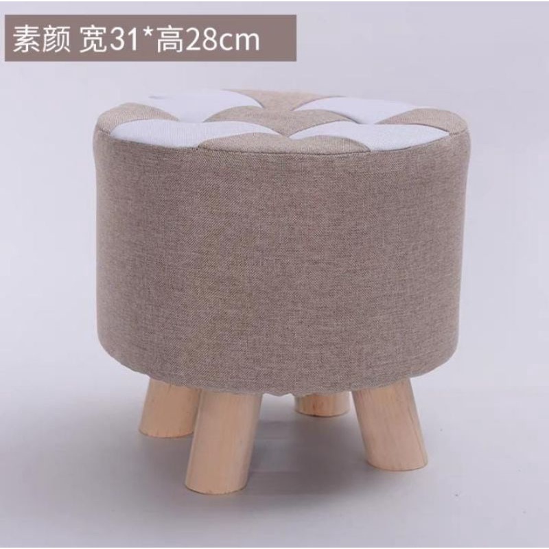 Ready Stock 🇲🇾Small stools home creative fabric round stool living room ...