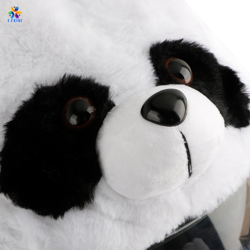 Motorcycle Helmet Panda Animal Cover Motorbike Funny Heeds Crazy Case ...