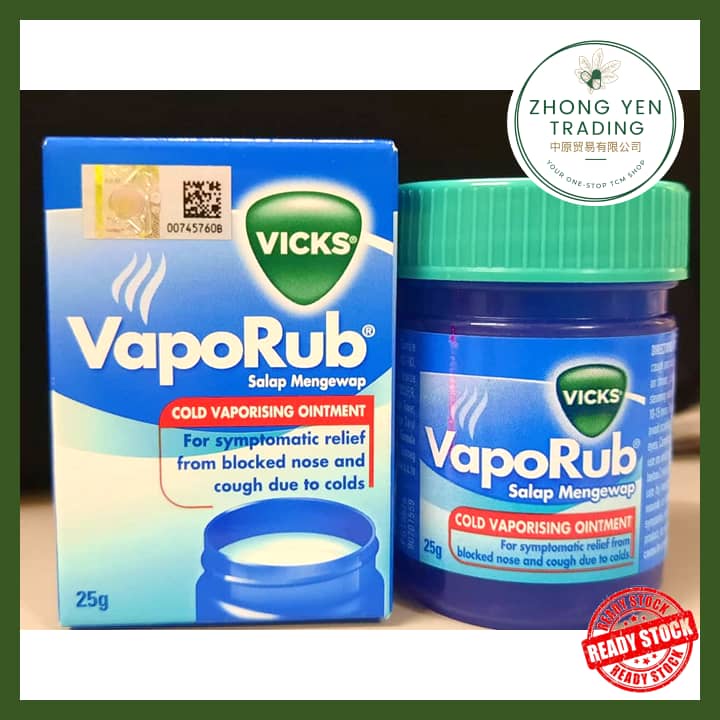 P&G Vicks VapoRub Cold Vaporizing Ointment Salap Mengewap Batuk Hidung ...