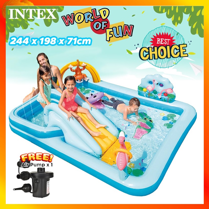 INTEX ORIGINAL 10 DESIGN Play Center Children Toy Playground Inflatable ...