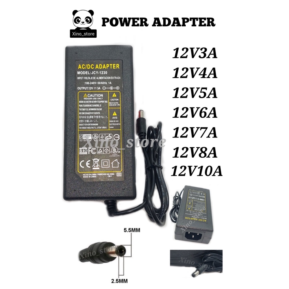 12V3A / 12V4A / 12V5A / 12V6A / 12V7A / 12V8A / 12V10A AC To DC Power Adapter AC/DC Adapter AC ...