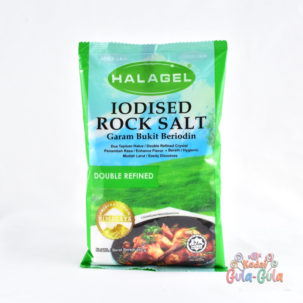 Garam HALAGEL Refined Salt | Garam Pink Salt | Halal 400g | Shopee Malaysia