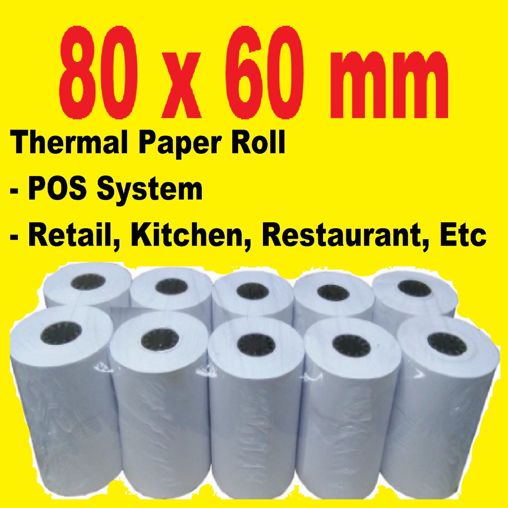 Cash Register Thermal Paper Receipt Rolls Receipt Paper Receipt Kertas ...