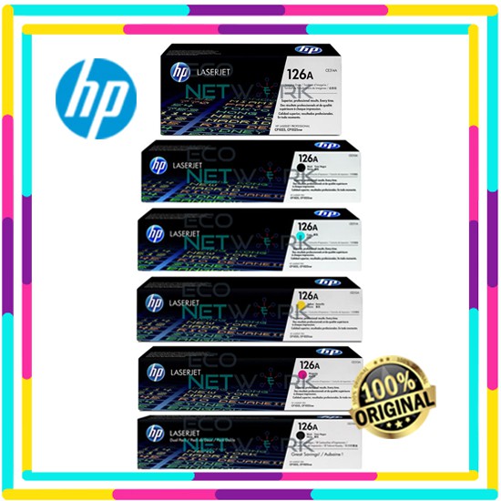 HP ORIGINAL 126A SERIES -BLACK(CE310A)/ BLACK PRINTE DUAL PACK (CE310AD ...