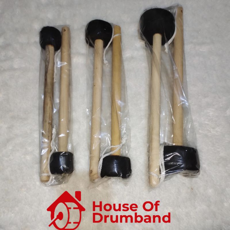 KAYU Wooden drum bass stick/tenor stick/tom quartotom triotom stick ...