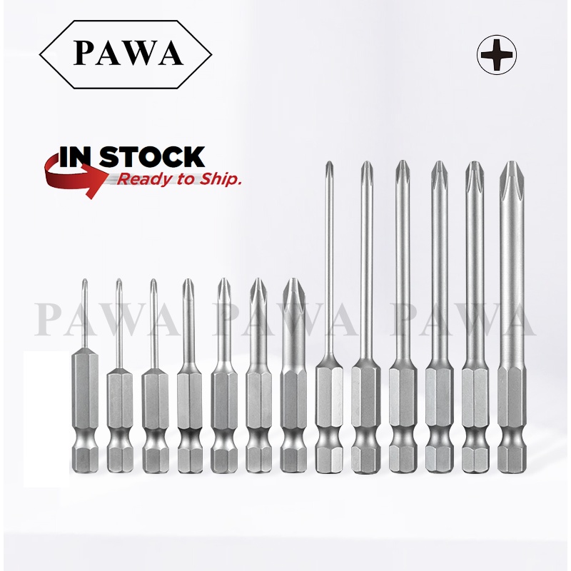 1/4" (6.35mm) Phillips Screwdriver Bit (PH00/PH0/PH1/PH2) | Shopee Malaysia