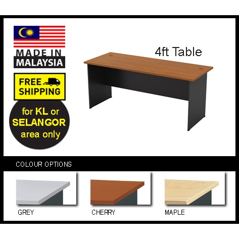 4 FEET OFFICE TABLE - WRITING TABLE - DESK - MEJA | Shopee Malaysia