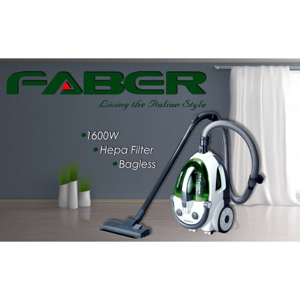 FABER - Vacuum Cleaner (Bagless) FVC 116 [1 TAHUN WARRANTY] | Shopee ...