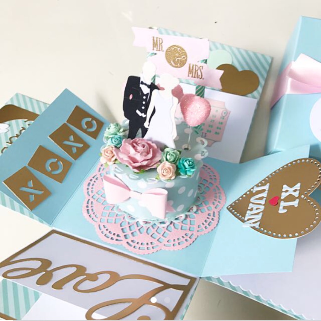 Happy wedding anniversary Explosion box card | Shopee Malaysia